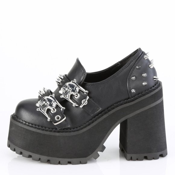 Shoes | Goth Platform Skull Chunky High Heel Shoes | Poshmark